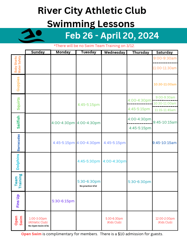 Expert Swimming Lessons for All Ages | Clubs at River City